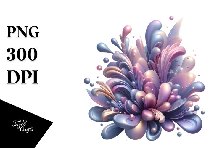 Lavender Splash Watercolor Design