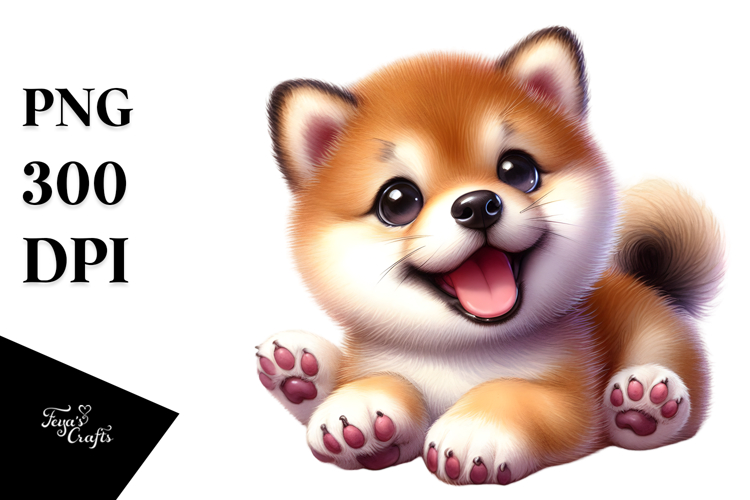 Smiling Shiba Inu, Sweet PNG