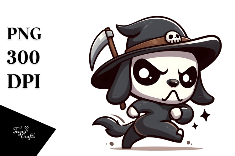 Aggressive Cartoon Reaper Dancing PNG