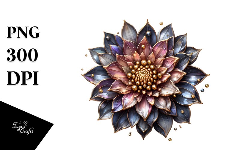 Detailed Shiny Dahlia