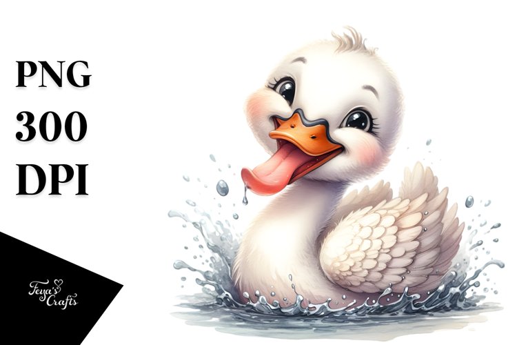 Smiling Swan | Sublimation Clipart