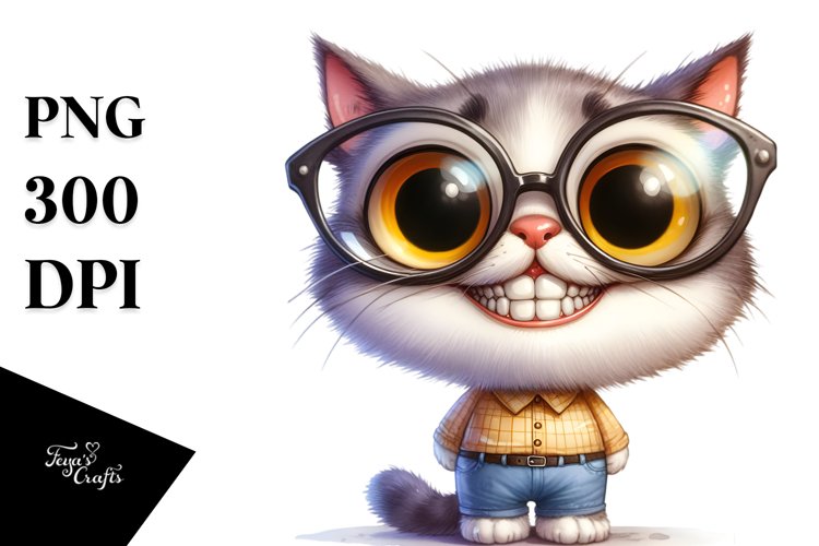 Watercolor Cat es Clipart