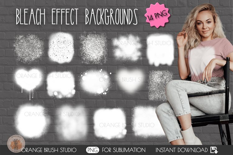 White Bleach Effect Backsplash Background 14 PNG Bundle