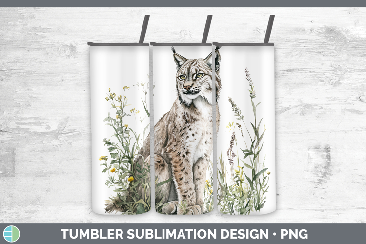 Wild Cats Canada Lynx Tumbler Sublimation 20 oz Skinny Tumbl