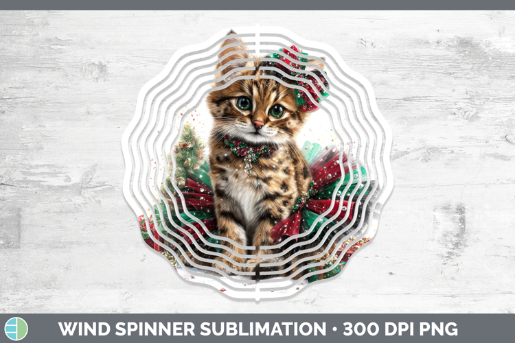 Andean Mountain Cat Wind Spinner Wild Cats Cute Christmas Su