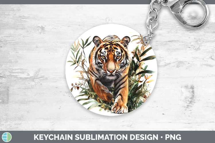 Wild Cats Tiger Keychain Sublimation Keyring Designs