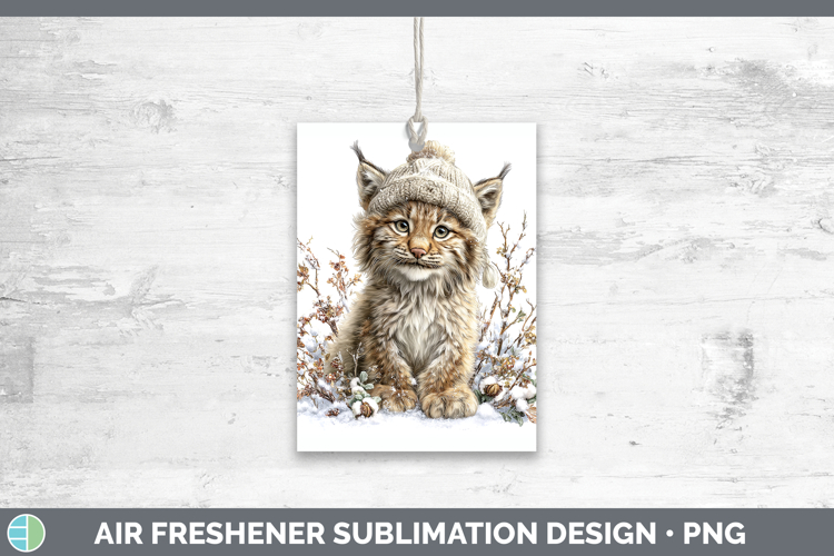 Canada Lynx Wild Cats Winter Knit Hat Air Freshener Sublimat