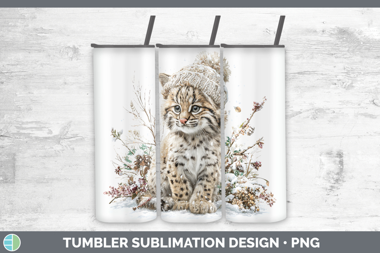 Geoffroys Cat Wild Cats Winter Knit Hat Tumbler Sublimation