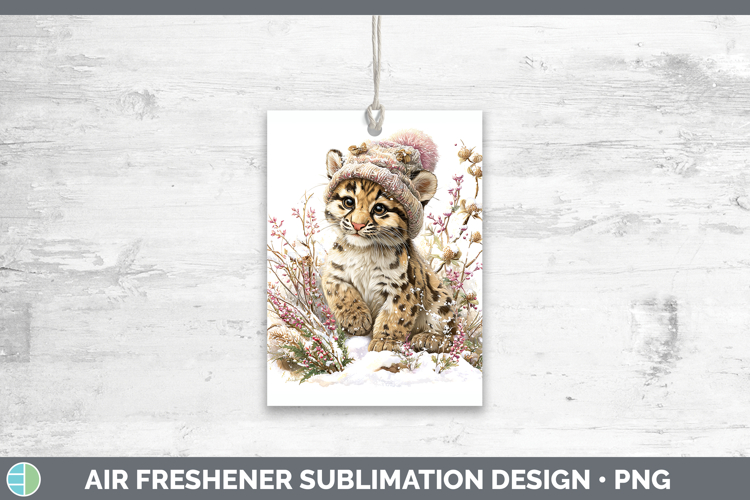 Leopard Clouded Wild Cats Winter Knit Hat Air Freshener Subl