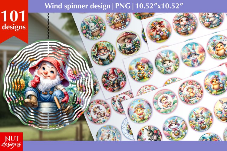 Wind spinner designs, sublimation design