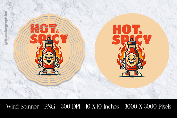 Hot Spicy Wind Spinner Sublimation (5871249)