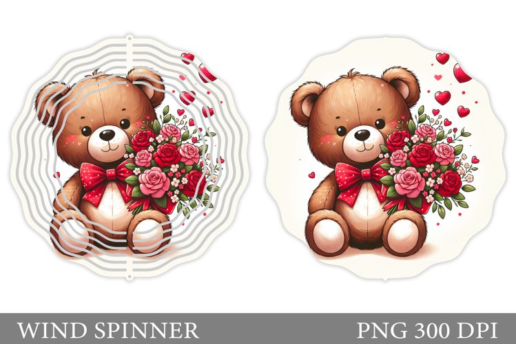 Valentines Bear Wind Spinner. Valentines Wind (5140087)