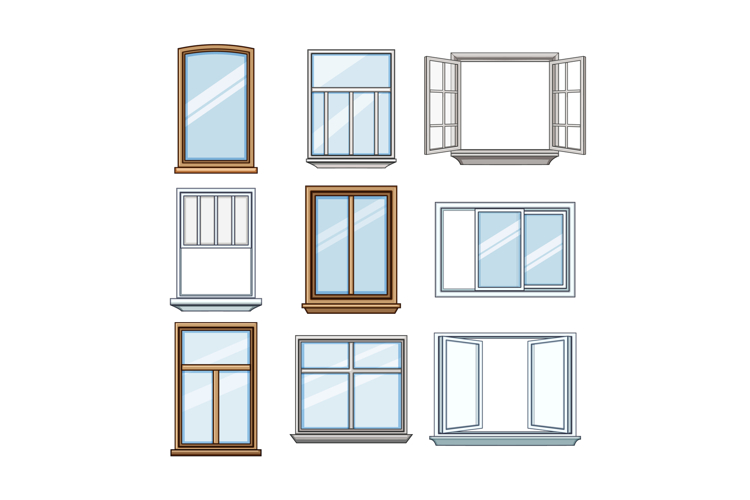 window frame set cartoon (6570884)
