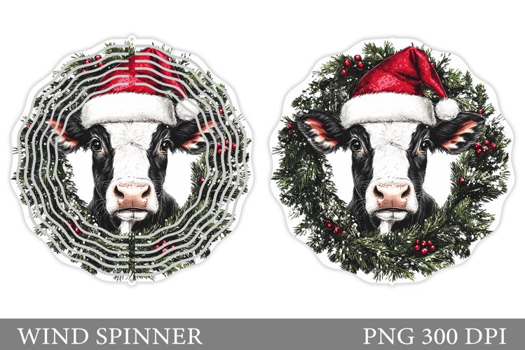 Christmas Cow Wind Spinner. Christmas Wind Spinner (5008943)