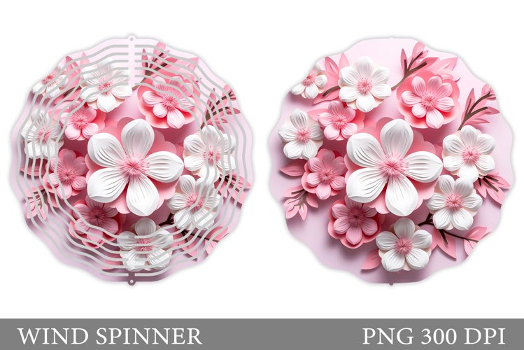 3D Flowers Wind Spinner. Flowers Wind Spinner (5008893)