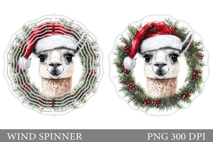 Christmas Lama Wind Spinner. Christmas Wind (5008937)
