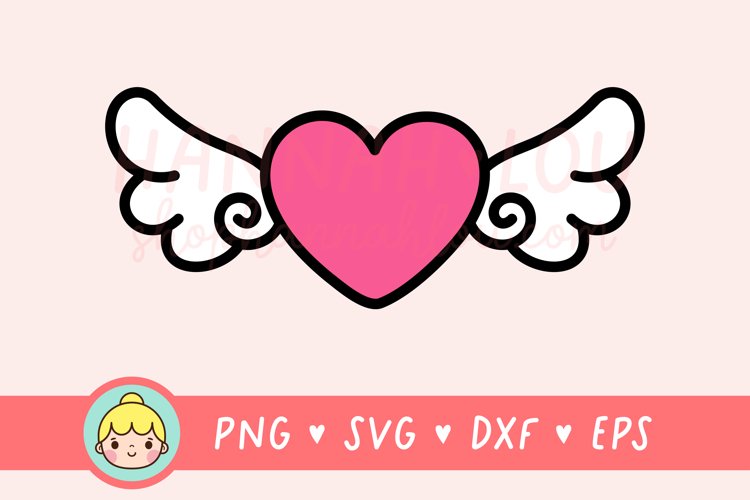 Heart with Wings Design | PNG, SVG, DXF & EPS Files (2014738) | Vectors ...