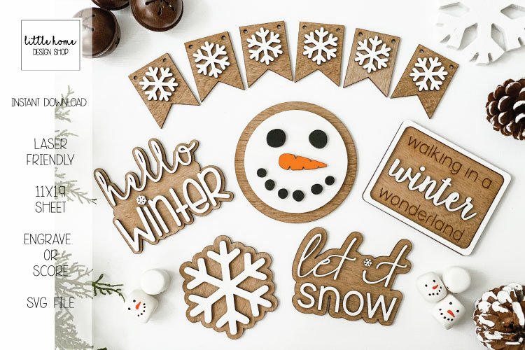 Winter Laser File | Winter Bundle Laser Files