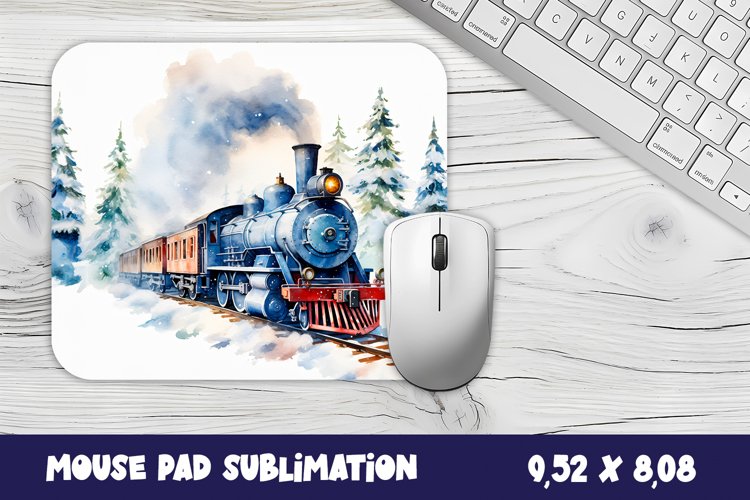 Old Train Watercolor mouse pad / sublimation (2844562)
