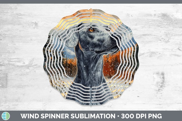 Winter Dogs Greyhound Wind Spinner Sublimation Spinner Desig