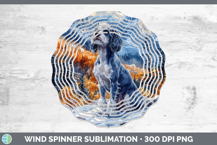 Winter Dogs Hairless Chinese Crested Dog Wind Spinner Sublim