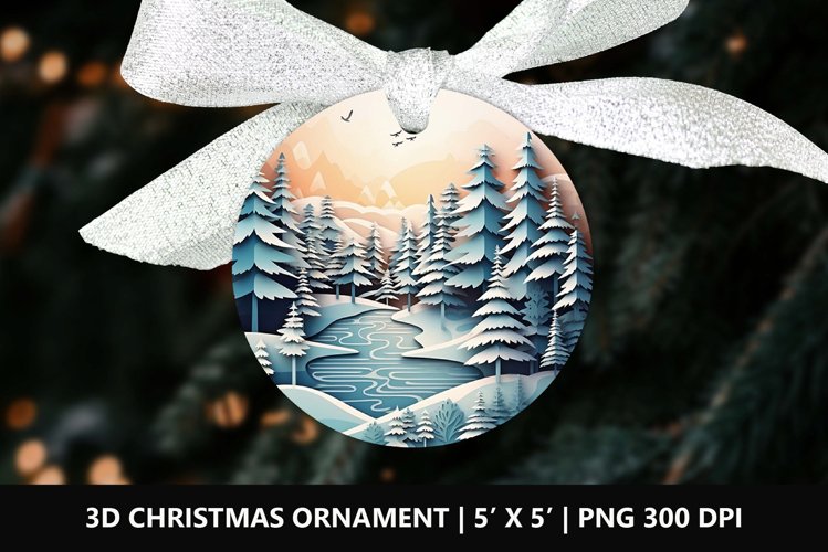 3D Christmas Ornament Sublimation (2832465)