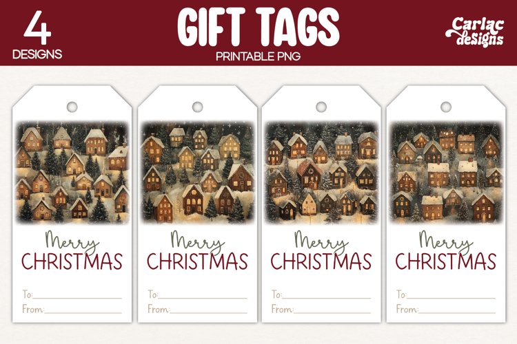 Christmas Gift Tags, Merry Christmas Printable Tags