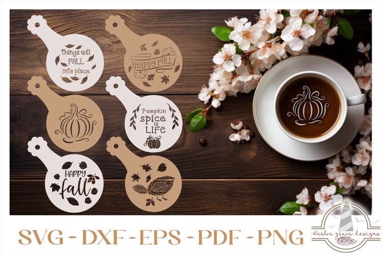 Coffee Stencil Designs - Things Will Fall Into Place SVG