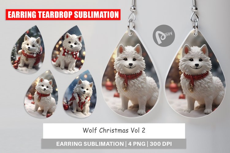 Teardrop earrings sublimation designs bundle