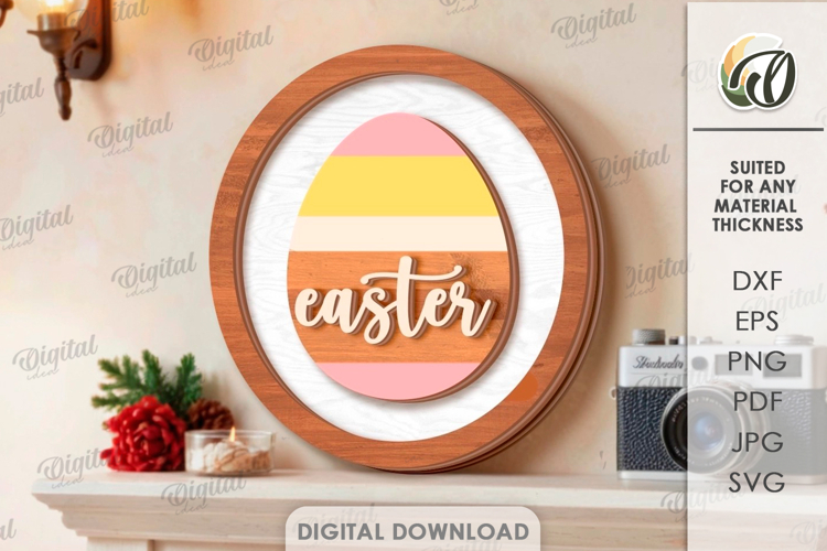 3D Home Sign Laser Cut. Round Sign. Wall Decor SVG (6480275)