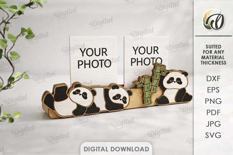 3D Photo Holder Laser Cut. Photo Stand SVG (6444450)