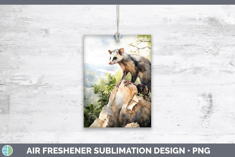 Woodland Animals Opossum Air Freshener Sublimation Car Fresh