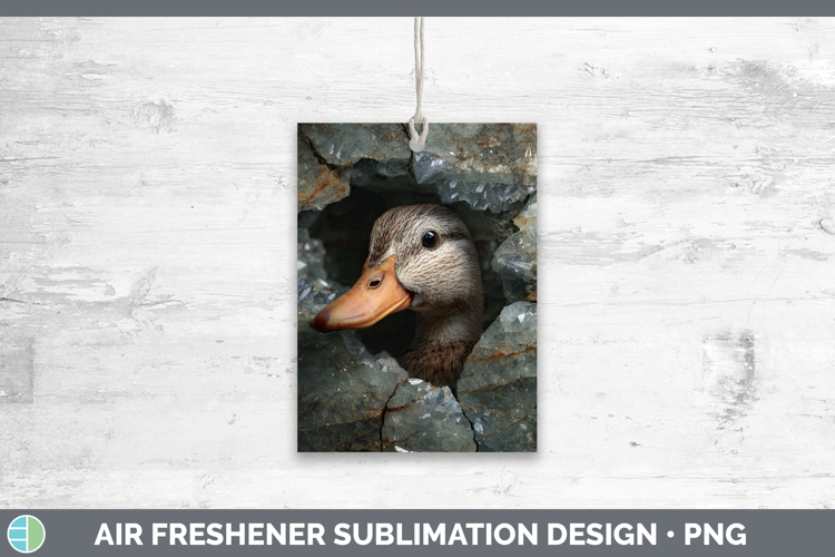 Woodland Geode Duck Air Freshener Sublimation Car Freshener