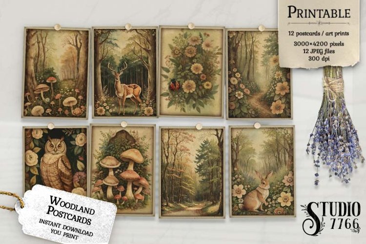 Woodland Postcards