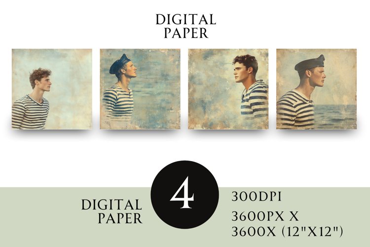 Sailor Scrapbook Square Paper Junk Journal