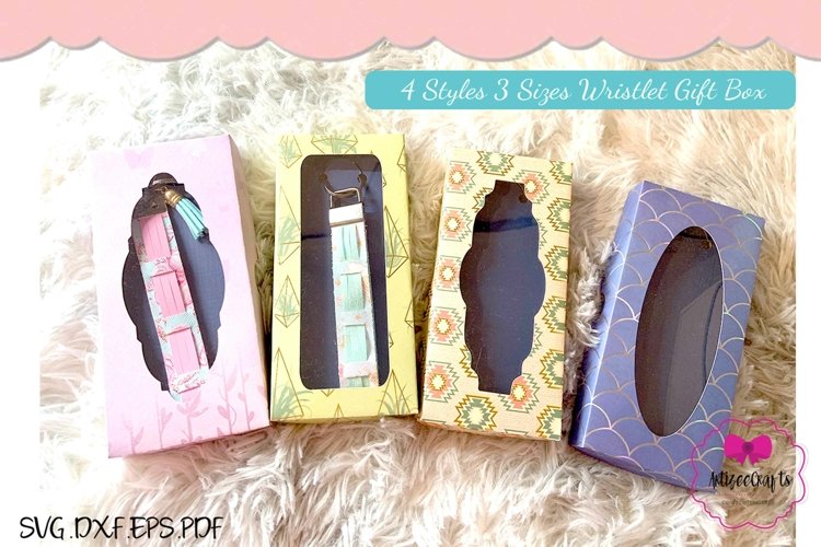 4 Styles 3 Sizes Long Wristlet Gift Box|KeyFobDisplay Box