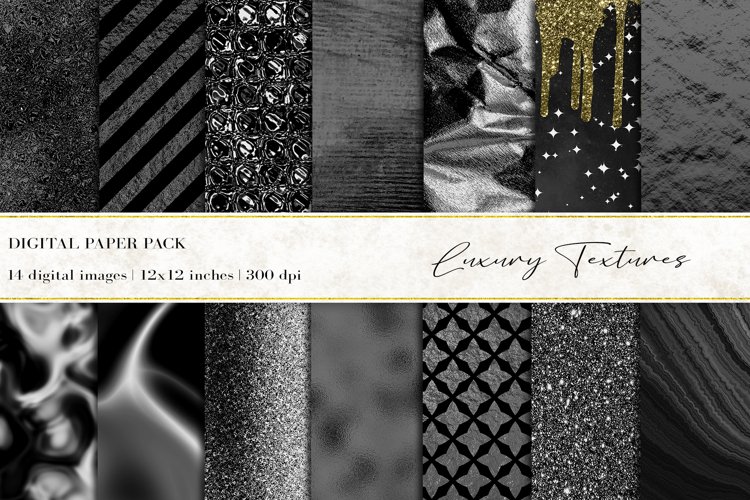 Black Luxury Digital Papers