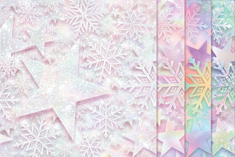 20 pastel star and snowflake patterns for winter projects