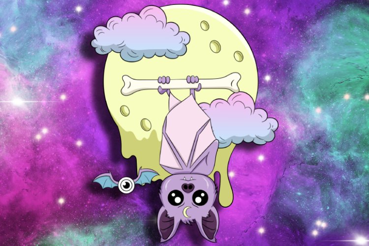 Cute Creepy Kawaii Pastel Goth Bat 2172807