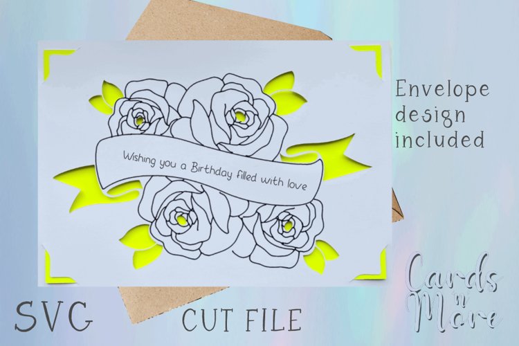 Birthday card, Card Making, Birthday, Draw and cut (2022804) | Paper ...