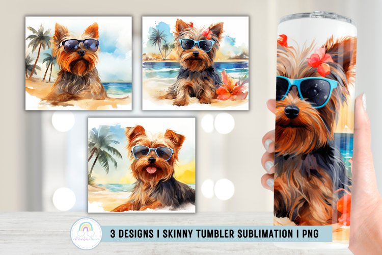 Yorkshire Terrier Summer Tumbler Sublimation