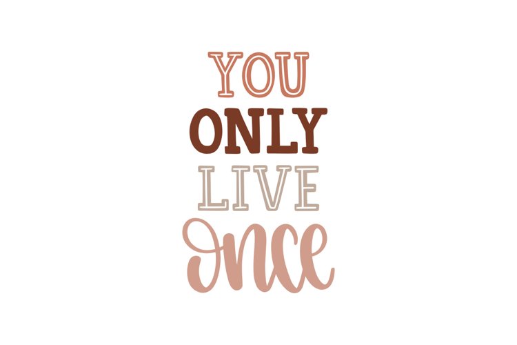 You Only Live Once SVG Cut File (1527213)