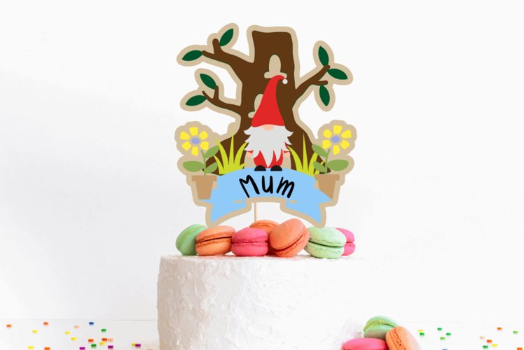 Cake topper, SVG, file cake topper, Birthday Cake, Layered (1987007 ...