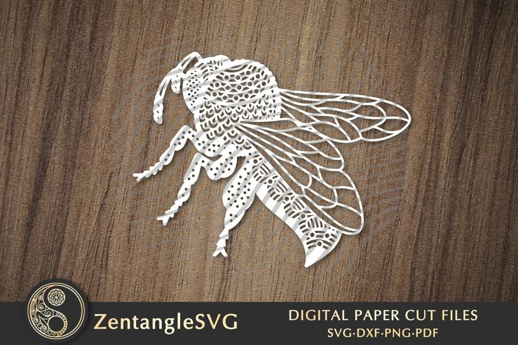 Bee Mandala SVG, Paper cutting craft, Paper cut SVG (1830460) | SVGs ...