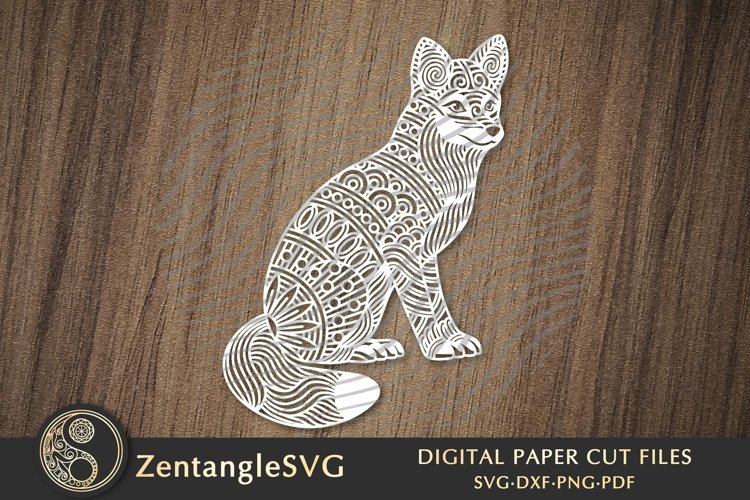 Fox Mandala SVG, Floral Paper cutting craft, Paper cut SVG