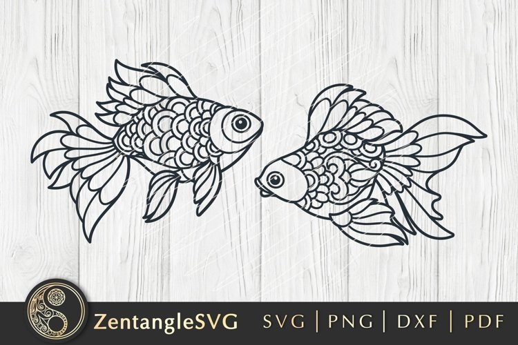 Gold Fish SVG, Mandala Fish SVG, Goldfish Sublimation bundle