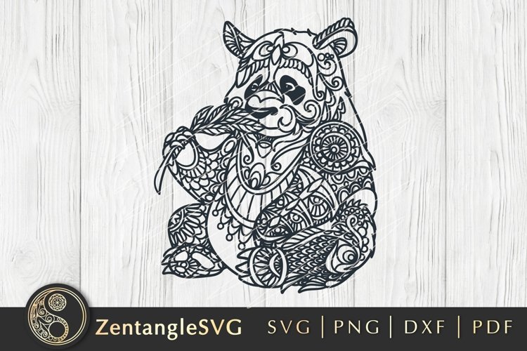Panda SVG, Mandala Panda SVG, Panda Bear, Cutting Template