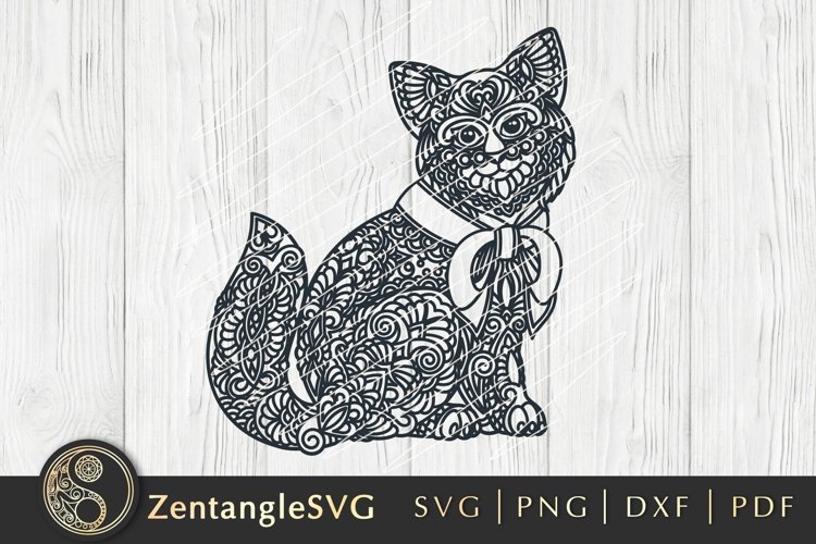 Cat SVG, Mandala Cat SVG, Cat Mandala SVG, Cutting (1771534)