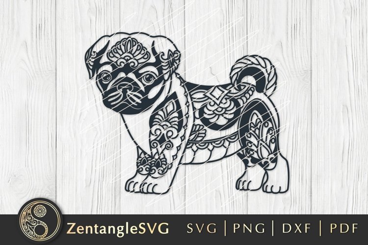 Pug SVG, Mandala Dog SVG, Dog Mandala SVG, Dog Breed SVG (1771632 ...