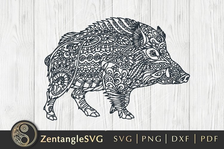 Wild Boar SVG, Mandala Razorback SVG, Cutting Template (1715048) | SVGs ...